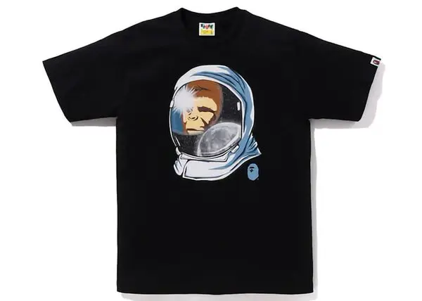 A BATHING APE Space Ape Tee Shirt - Black