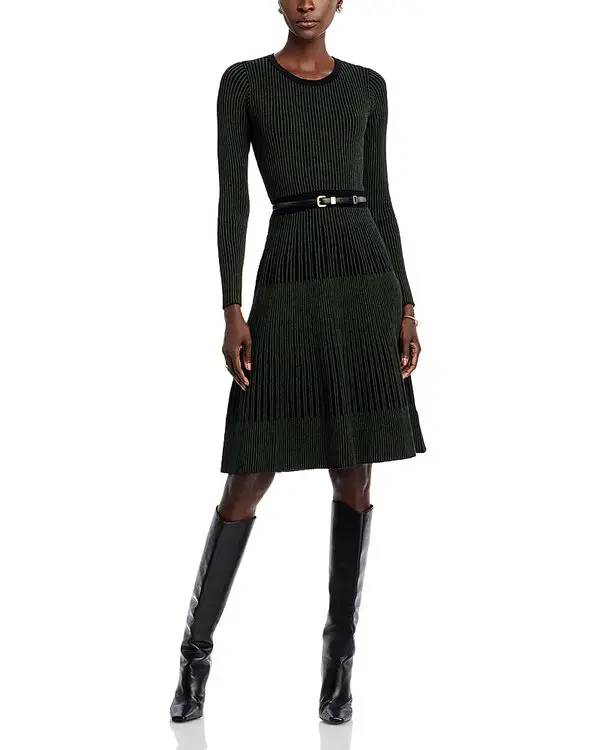 T Tahari Sweater Dress - Black/autum