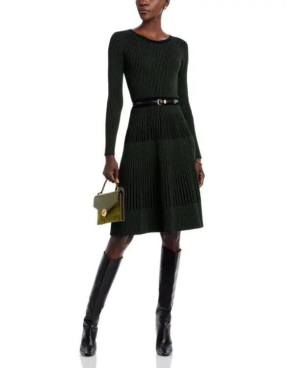 T Tahari Sweater Dress - Black/autum