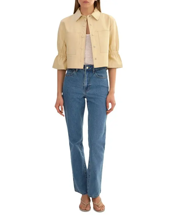 LAMARQUE Carolina Leather Jacket - Butter
