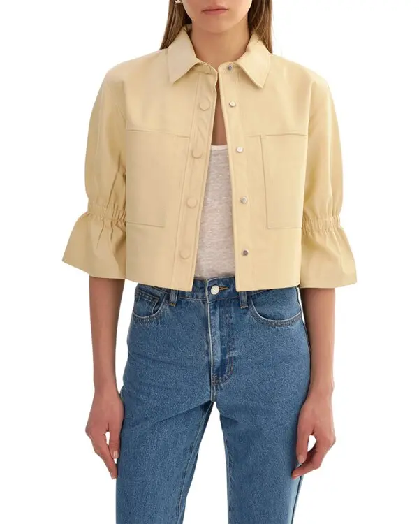 LAMARQUE Carolina Leather Jacket - Butter