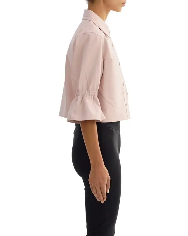 LAMARQUE Carolina Leather Jacket - Rose