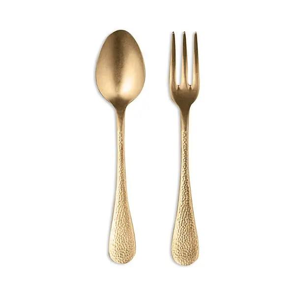 MEPRA 2 Piece Bright Serving Set - Gold