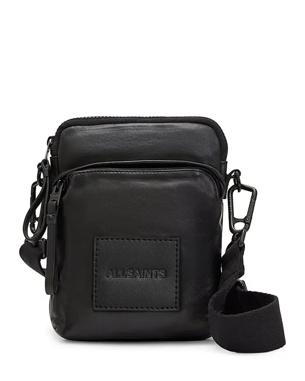 ALLSAINTS Falcon Leather Pouch Bag - Black