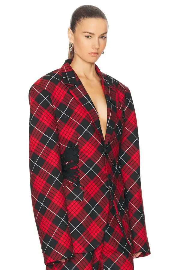 JEAN PAUL GAULTIER Tartan Tailored Jacket