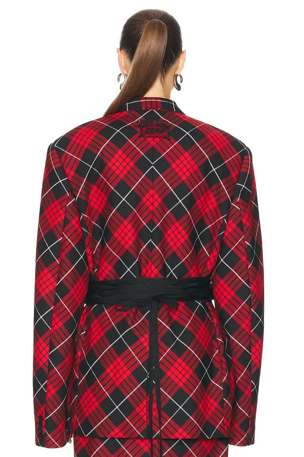 JEAN PAUL GAULTIER Tartan Tailored Jacket