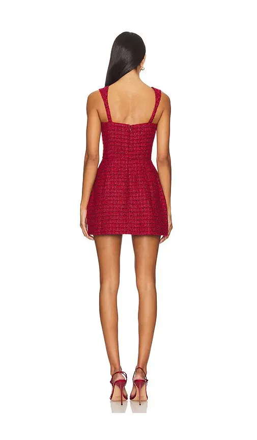 Amanda Uprichard Bethany Skort Romper - Red