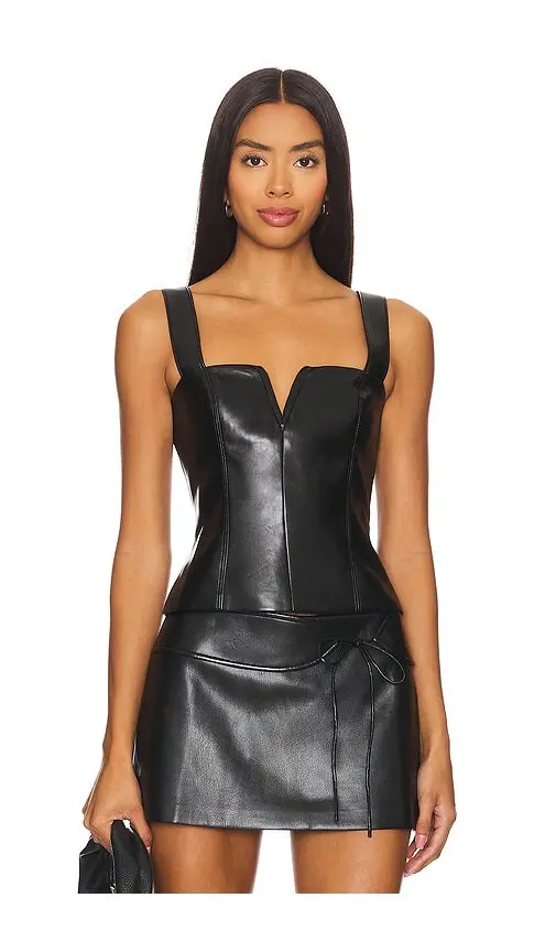 Amanda Uprichard Nia Top - Black
