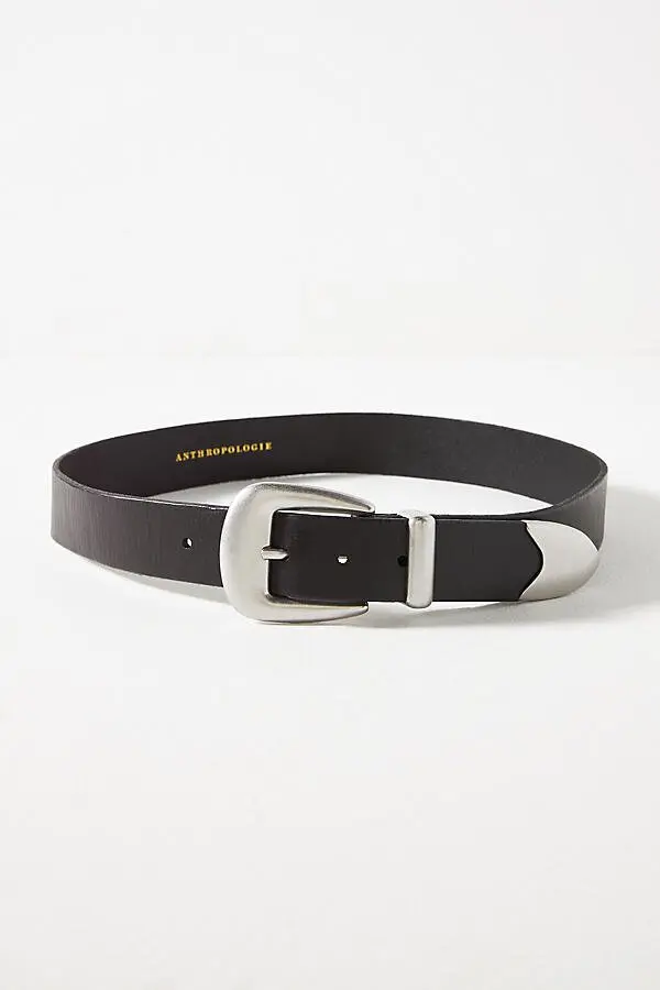 Anthropologie Vintage Western Belt - Black / Silver
