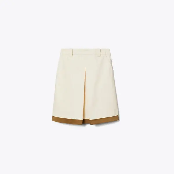 Tory Burch Denim Skirt - Beige