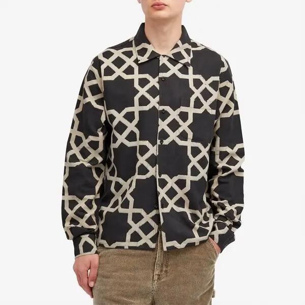 KARDO Chintan Block Print Shirt - Black