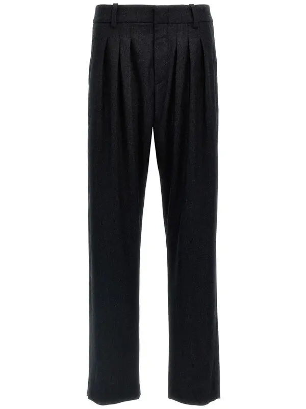 Isabel Marant Étoile Casile Flannel Trousers - Grey