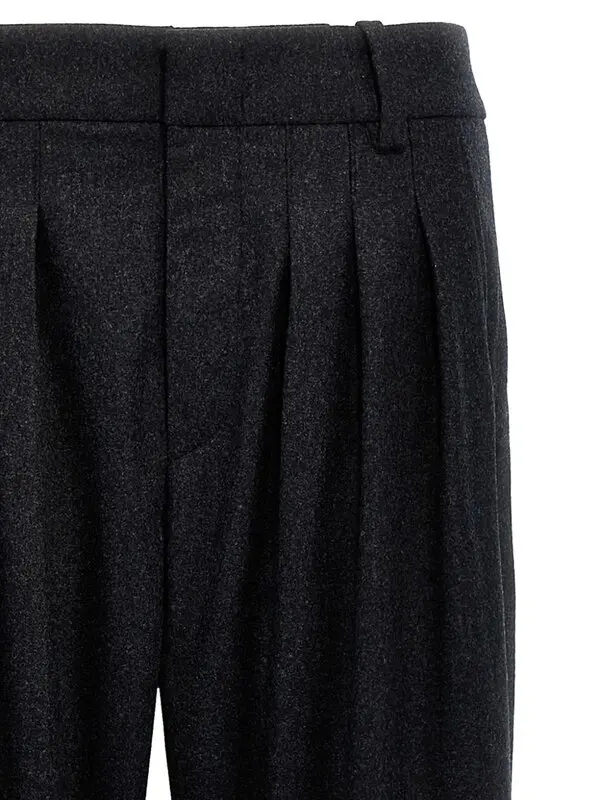 Isabel Marant Étoile Casile Flannel Trousers - Grey