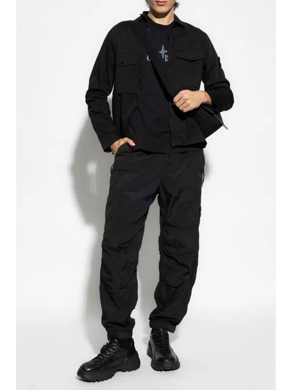 Stone Island Logo-patch Elasticated-waist Track Pants