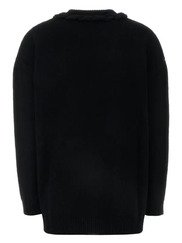 Valentino Garavani Braid-detail Wool Jumper