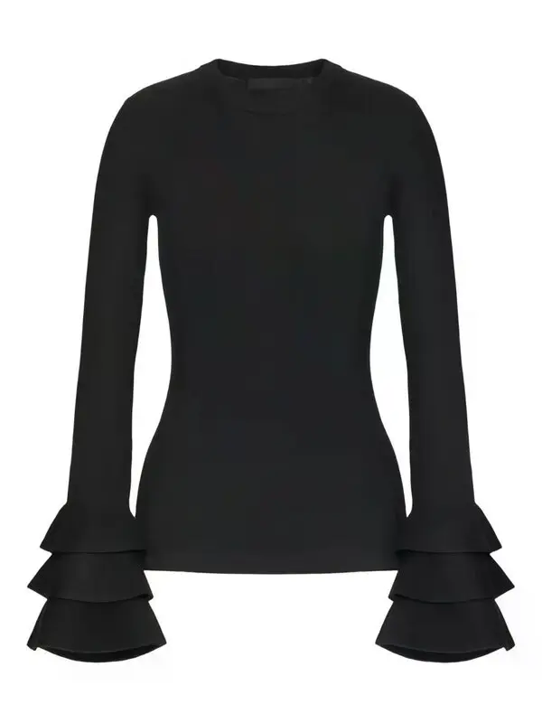Valentino Garavani Tiered Sleeve Knit Top