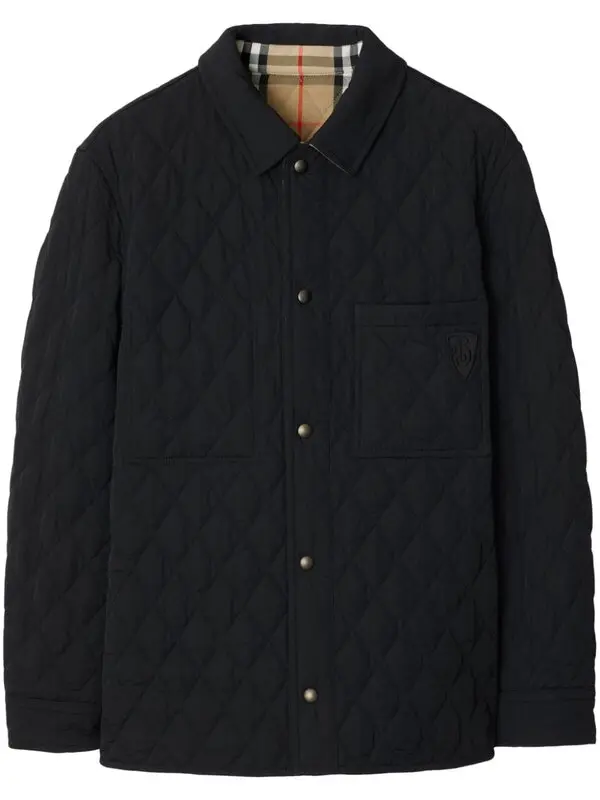 Burberry Reversible Quilted Overshirt - Black