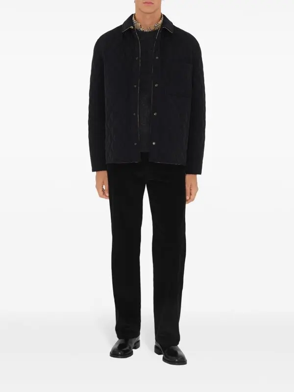 Burberry Reversible Quilted Overshirt - Black
