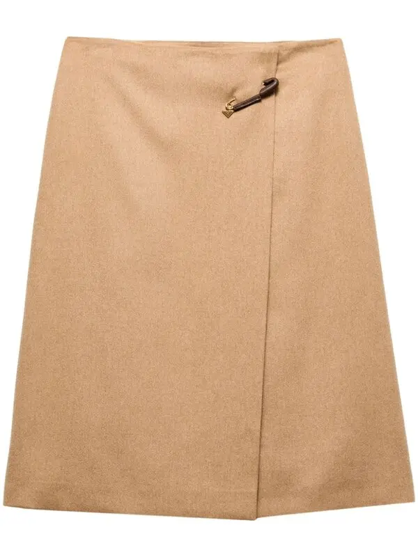 Prada A-line Midi Skirt