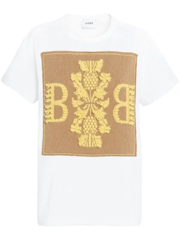 BARRIE Bロゴ Tシャツ Barrie B-Logo T-Shirt In White | Editorialist
