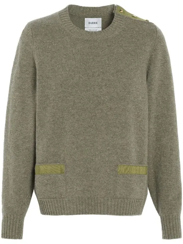 BARRIE Ribbon-detail Cashmere Jumper