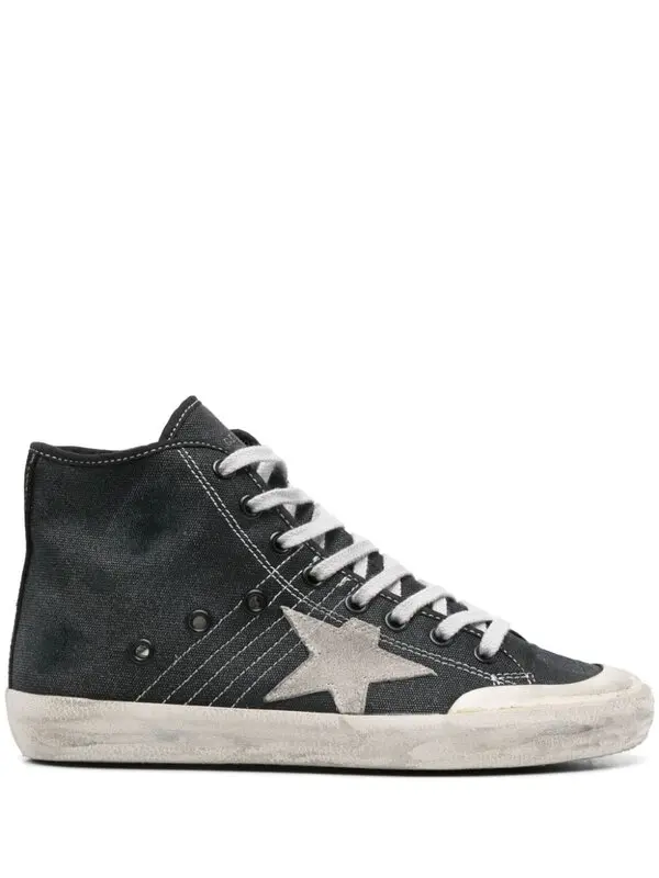 GOLDEN GOOSE Francy Penstar High-top Sneakers - Black