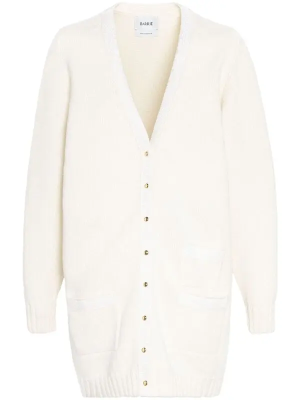 BARRIE Ribbon-detail Cashmere Cardigan