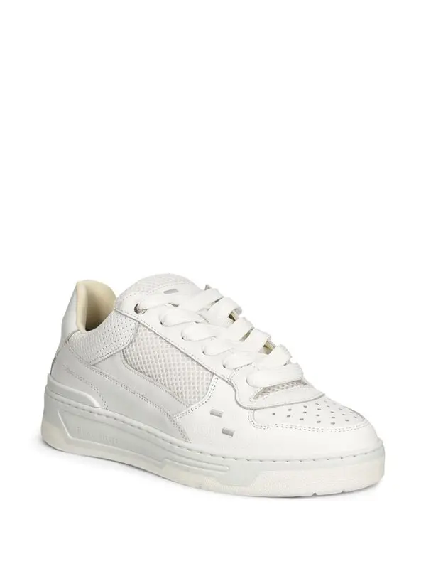 Filling Pieces Perforated Leather Trainers