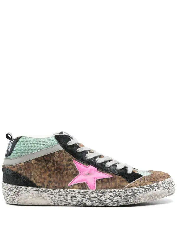 GOLDEN GOOSE Mid Star Double-quarter Sneakers