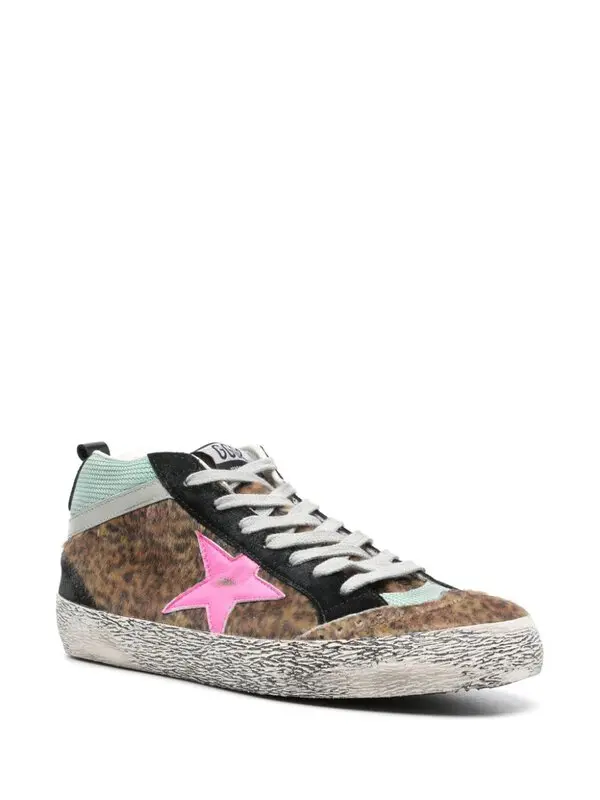 GOLDEN GOOSE Mid Star Double-quarter Sneakers