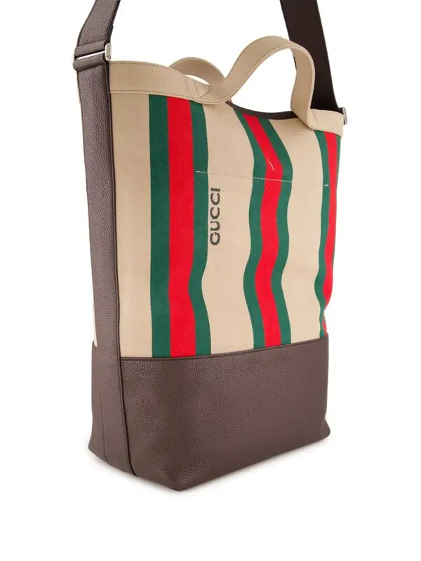 Gucci Large Web-stripe Tote Bag