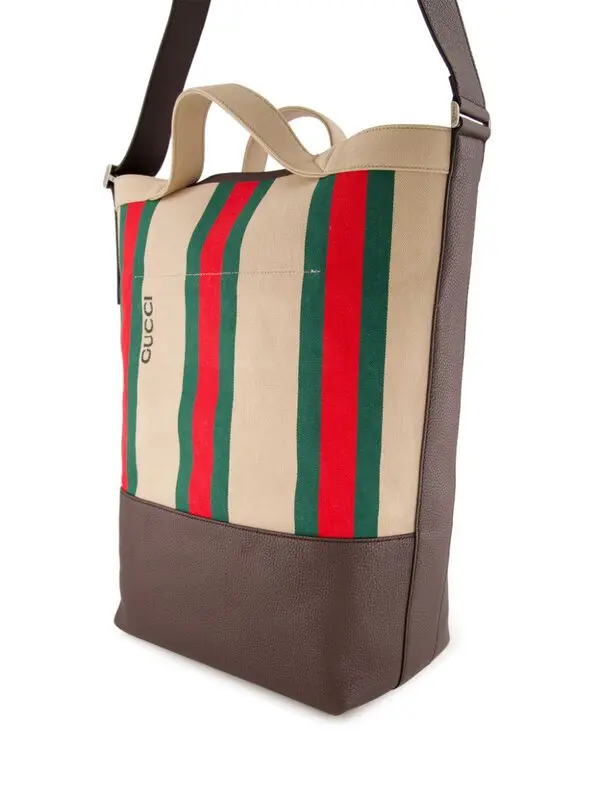 Gucci Large Web-stripe Tote Bag