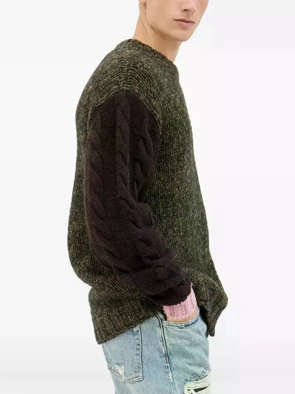 GALLERY DEPT. Colourblock Cable Knit Sweater