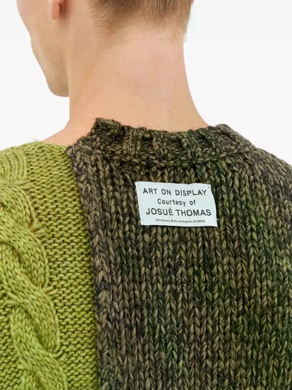 GALLERY DEPT. Colourblock Cable Knit Sweater