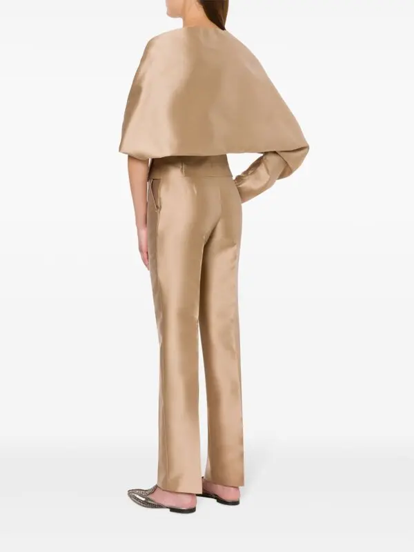 Alberta Ferretti Asymmetric Satin Jacket