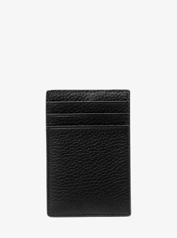 Michael Kors Hudson Pebbled Leather Card Case In By