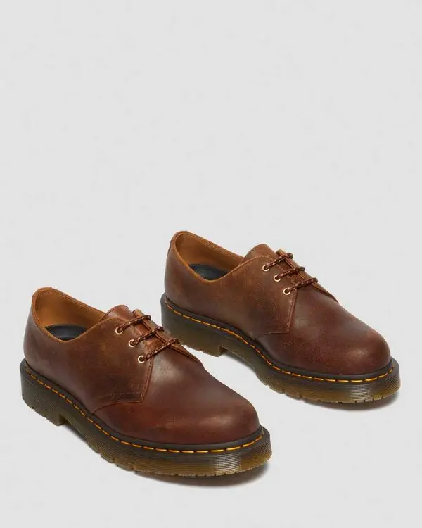 Dr. Martens 1461 Parker Life Shield Oxford Shoes In Brown  display picture 3