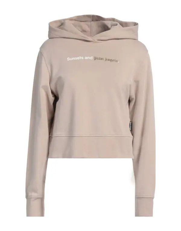 Palm Angels Cotton Blend Hoodie With Print