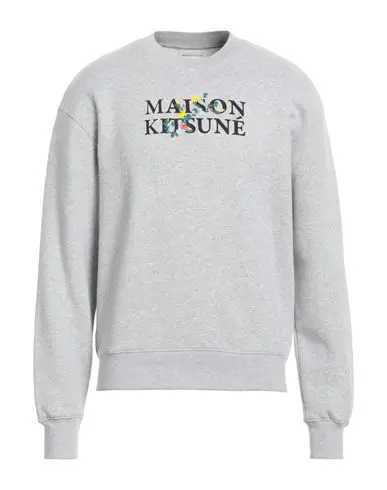 Maison Kitsuné Crewneck Sweatshirt With Embroidered Logo - Grey