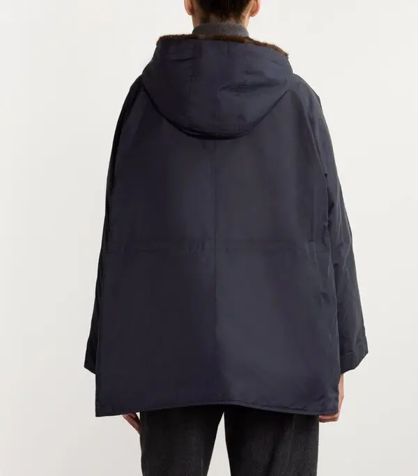 YVES SALOMON Long-haired Mink-lined Technical Jacket