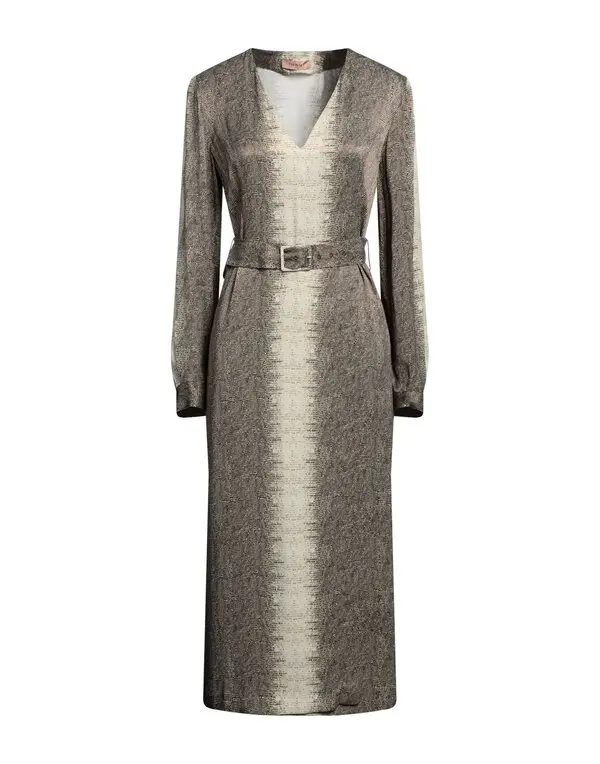 TWINSET Midi Flared Dress - Green