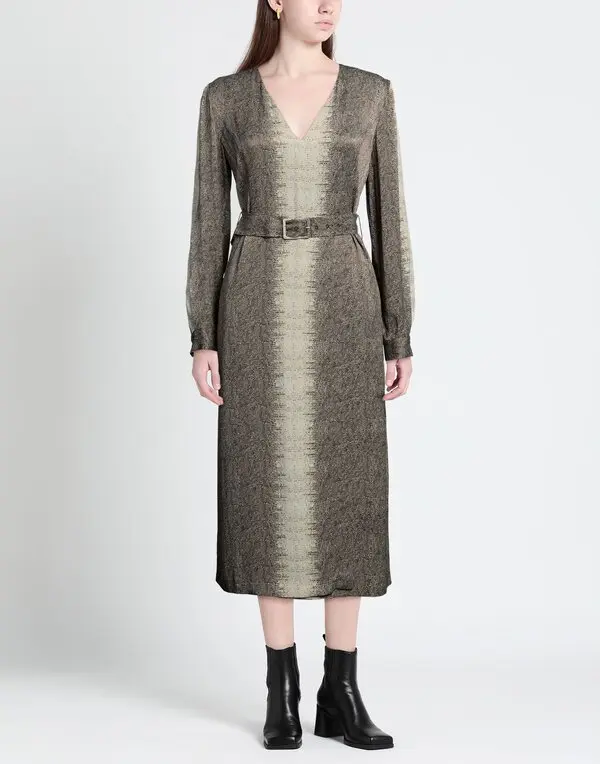TWINSET Midi Flared Dress - Green