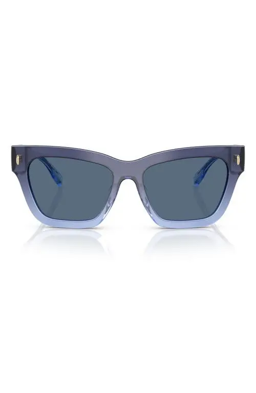 Tory Burch 54mm Polarized Cat-eye Sunglasses - Dark Blue