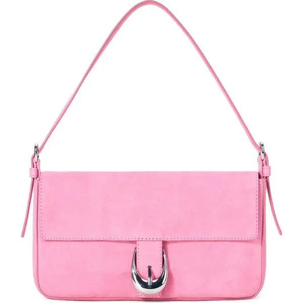 Staud Harlow Suede Shoulder Bag - Orchid