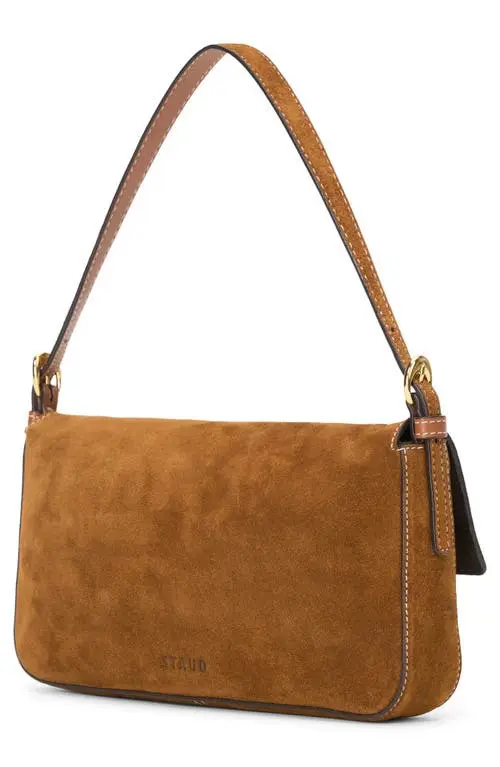 Staud Harlow Suede Shoulder Bag - Tan