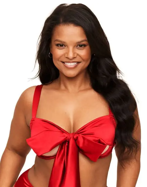 ADORE ME Gynger Unlined Quarter Cup Bra - Dark Red
