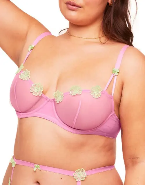 ADORE ME Meadow Unlined Balconette Bra - Medium Purple