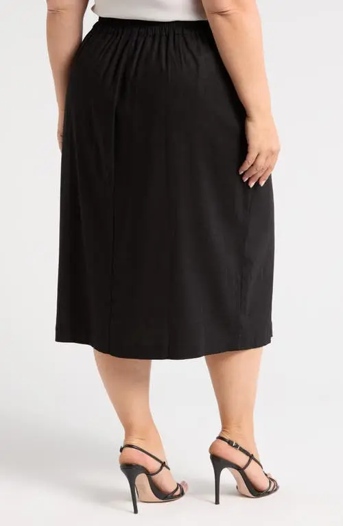 Universal Standard Wooster Linen Blend Pencil Skirt