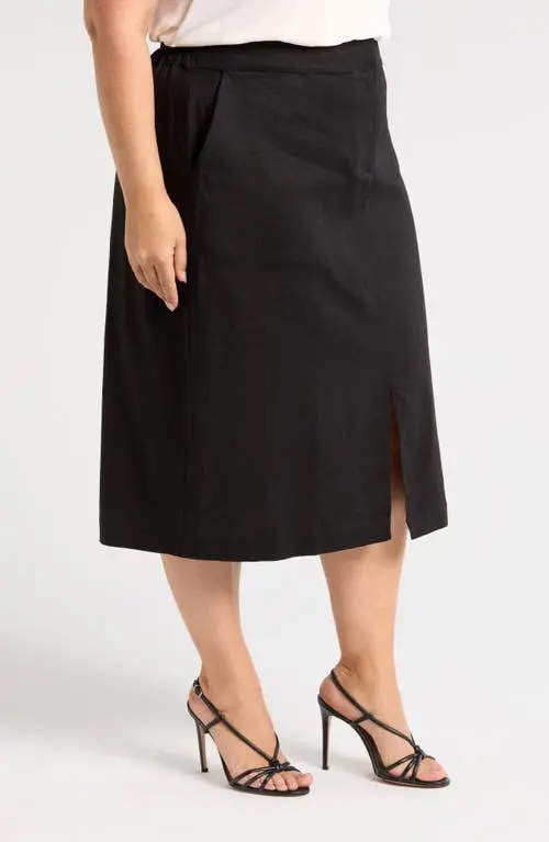 Universal Standard Wooster Linen Blend Pencil Skirt