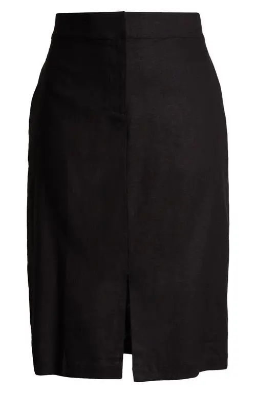 Universal Standard Wooster Linen Blend Pencil Skirt